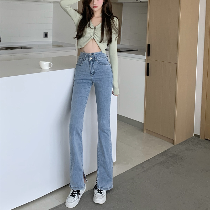 $13.80 | Real price long leg hot girl open line jeans women's summer ...